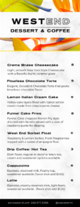 Our Menu – West End Kitchen & Bar